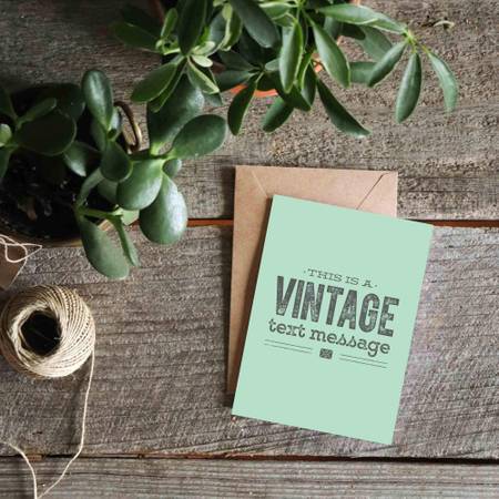Vintage Text Message Card – 1900 House and Home