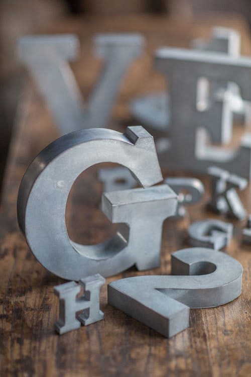 Large Zinc Alphabet – 1900 House and Home