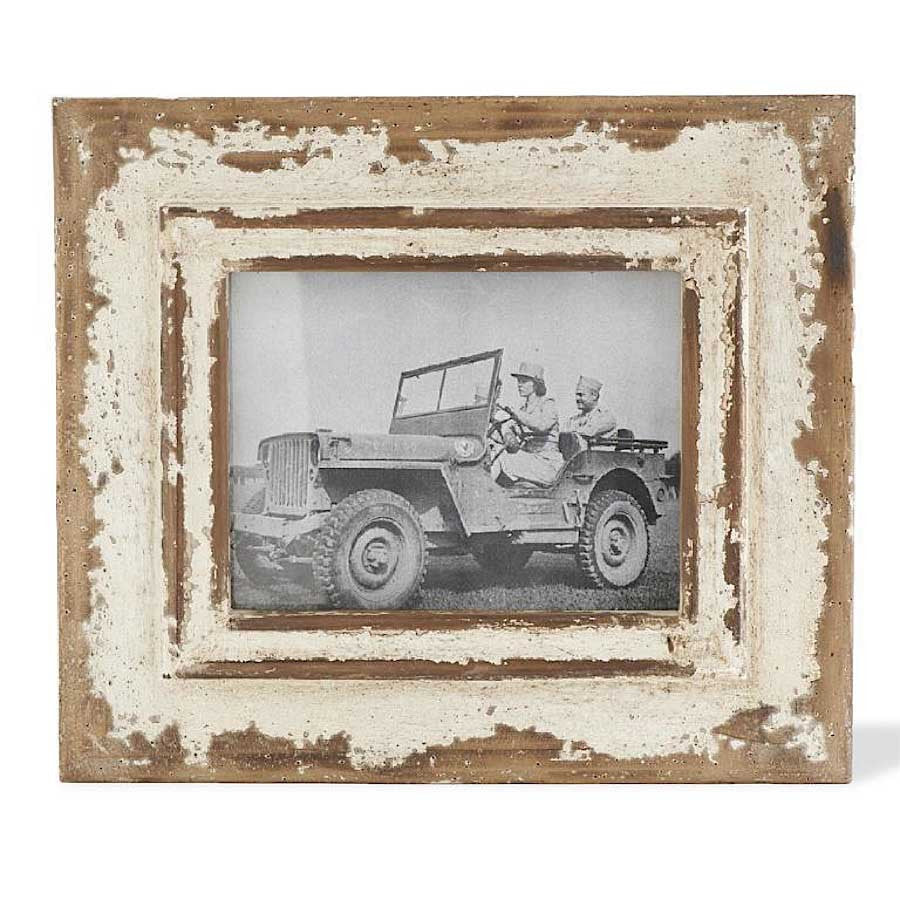 Distressed White Wood Frame – 1900 House and Home